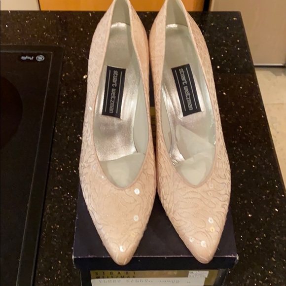 Stuart Weitzman | Shoes | Stuart Weitzman Pinkivory Color Sequin ...